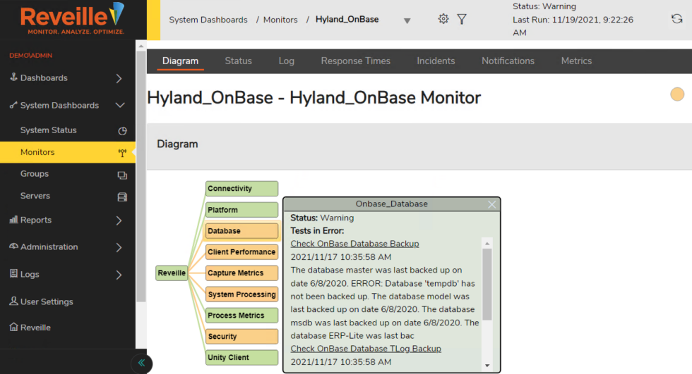 Monitor and optimize performance of your Hyland OnBase with Reveille | Reveille Software